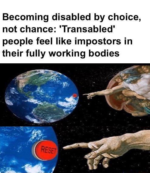 Becoming disabled by choice, not chance: 'Transabled' people feel like ...