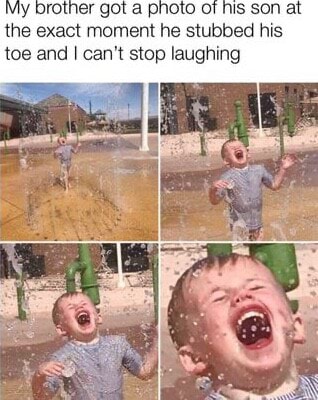 The Kay exact moment he stubbed his toe and I can't stop laughing - iFunny