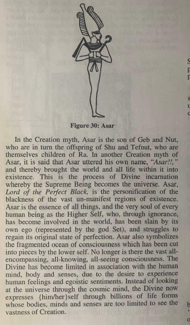 Figure 30: Agar In the Creation myth, Asar is the son of Geb and Nut ...