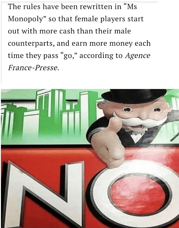 The rules have been rewritten in "Ms Monopoly” so that female players ...