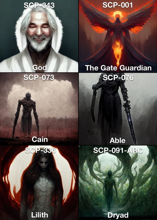 God SCP-073 Cain SCP-336 God SCP-073 Cain SCP-336