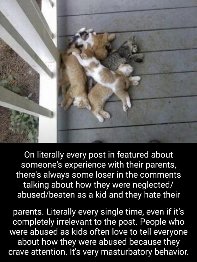 ! ff On literally every post in featured about someone's experience ...