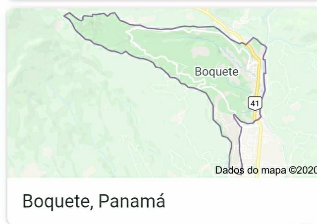 Mapa Boquete, Panamá - )