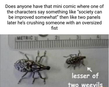 Does anyone have that mini comic where one of the characters say ...