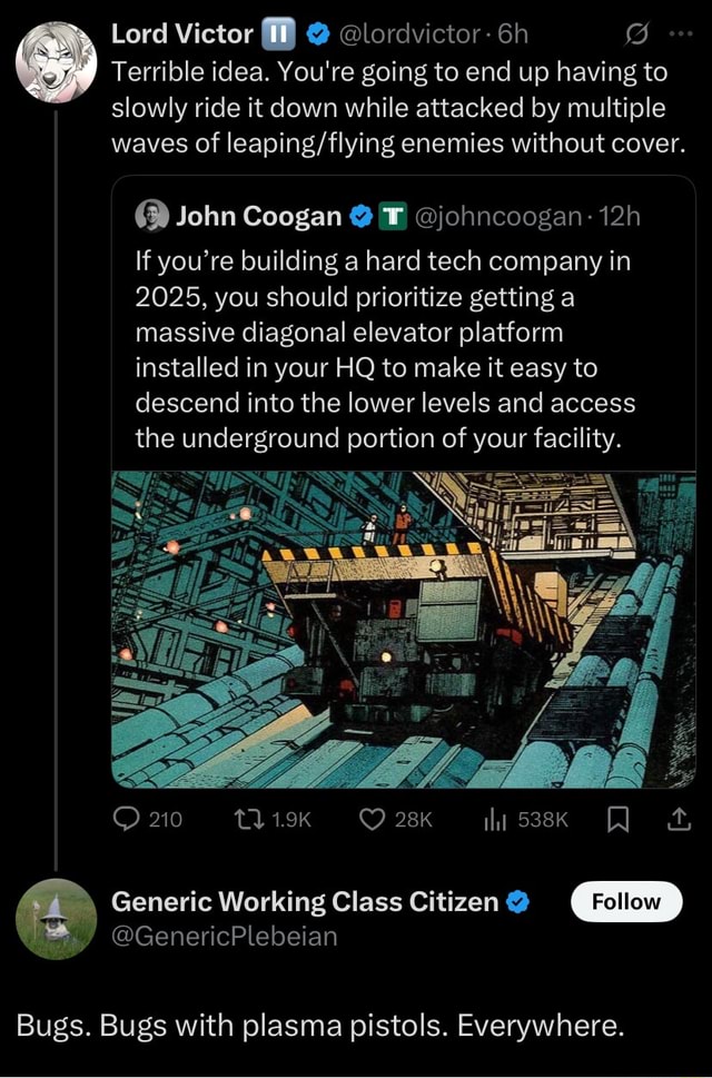 Lord Victor @ @lordvictor- Terrible idea. You're going to end up having to slowly ride it down ...