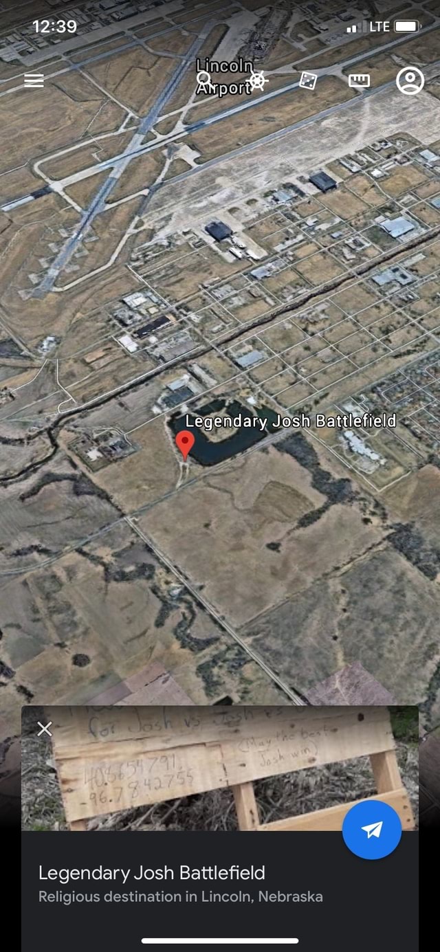 Legendary Josh Battlefield Religious destination in Lincoln, Nebraska - iFunny