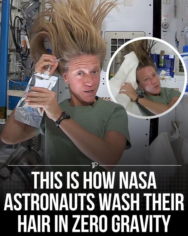 Swipe to see NASA Astronaut Karen Nyberg demonstrating how hair is ...