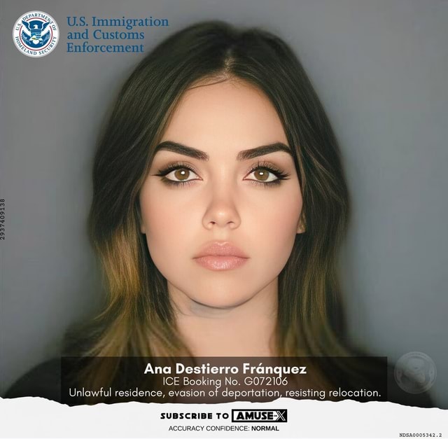 Ana Destierro Franquez ICE Booking No. G072106 Unlawful residence ...