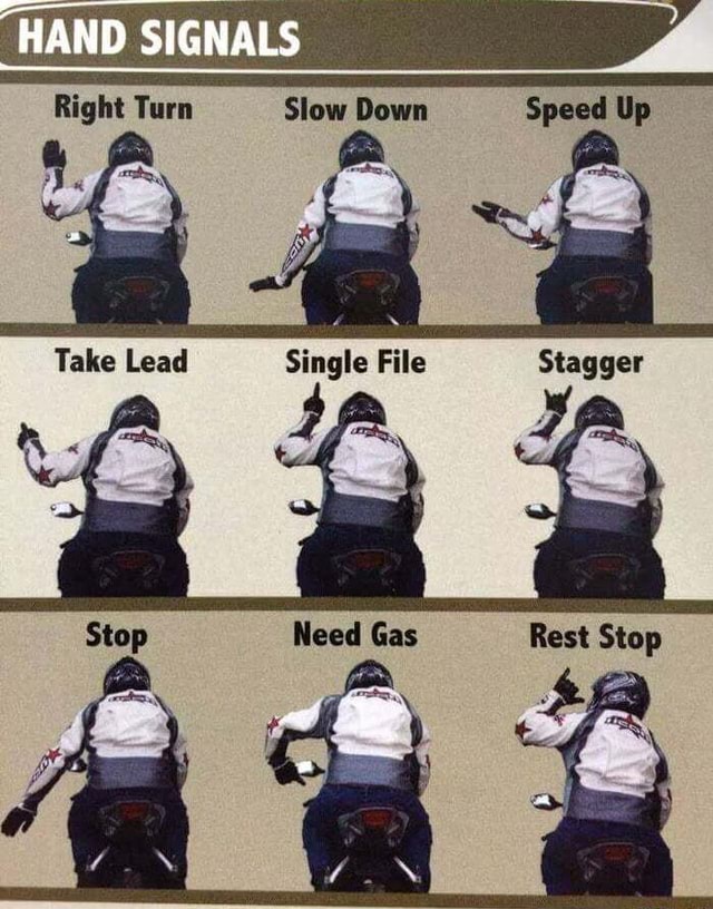 I am today years old to know these hand signals - SIGHALS Right Turn ...