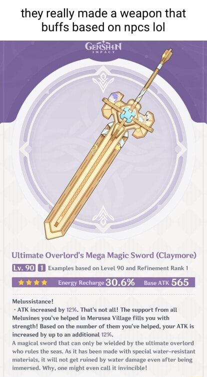 They really made a weapon that buffs based on npcs lol Ultimate ...