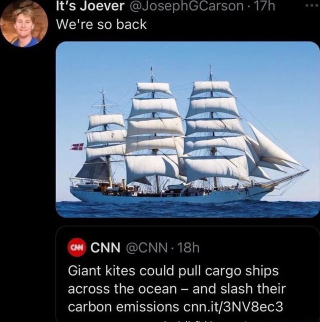 It's Joever @JosepnGCarson We're so back CNN @CNN- Giant kites could ...