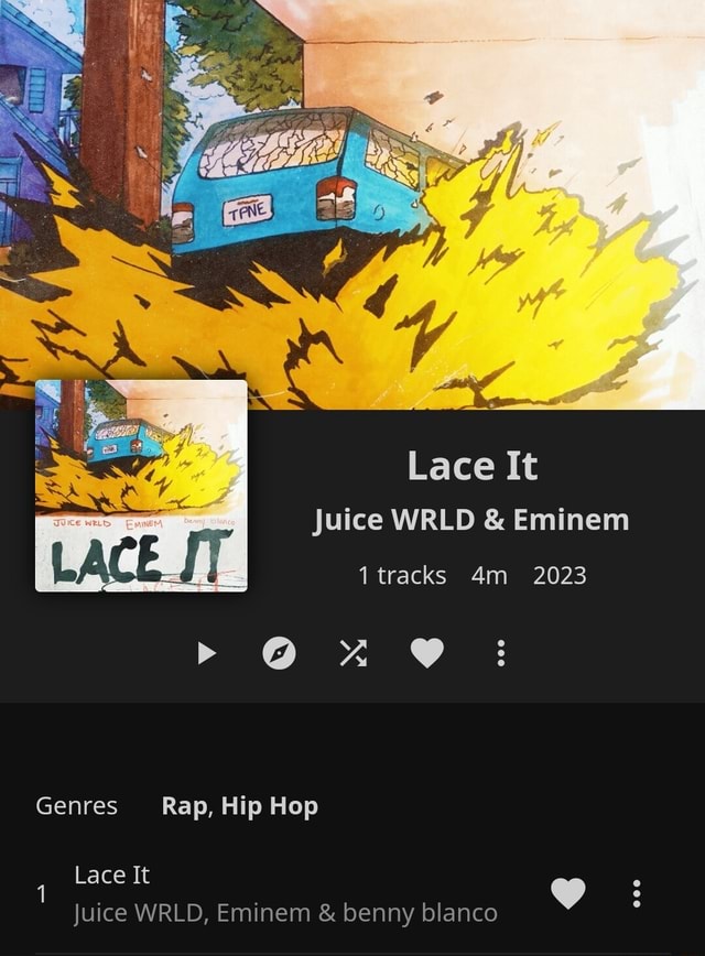Lace It Juice WRLD & Eminem 1tracks 2023 Genres Rap, Hip Hop Lace It ...