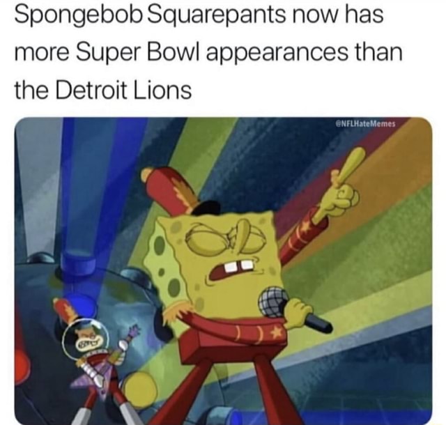 Spongebob Squarepants now has more Super Bowl appearances than the ...