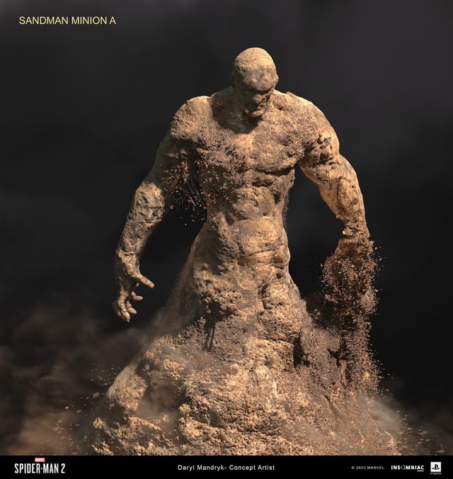 Sandman Concept Art - SANDMAN MINION A SPIDER-MAN 2 Daryl Mandryk ...