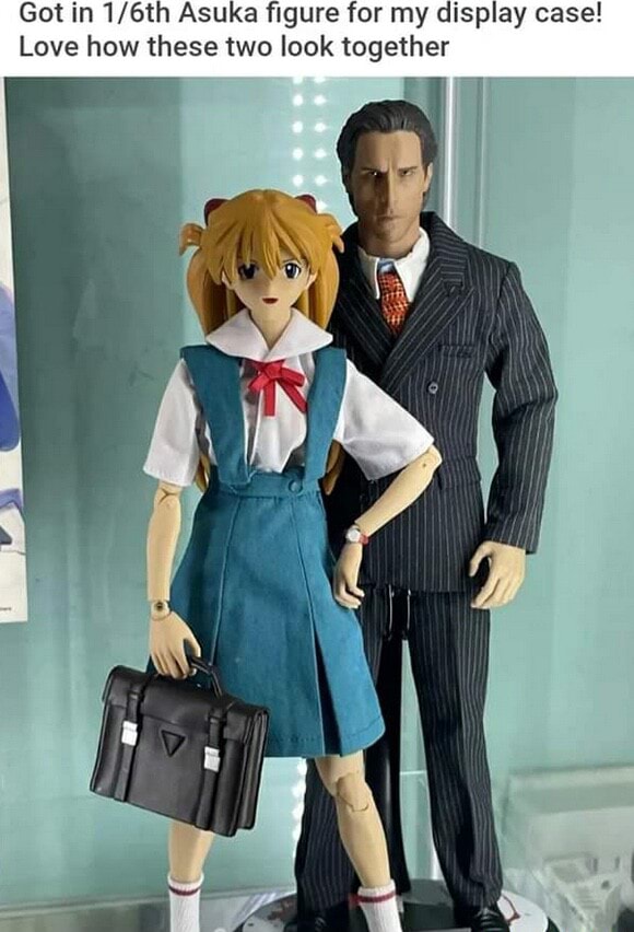 Got in Asuka figure for my display case! Love how these two look ...