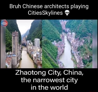 Bruh Chinese architects playing CitiesSkylines Zhaotong City, China ...