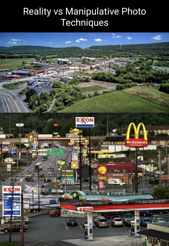 Reality vs Manipulative Photo Techniques SUN Lf I Hes, - iFunny