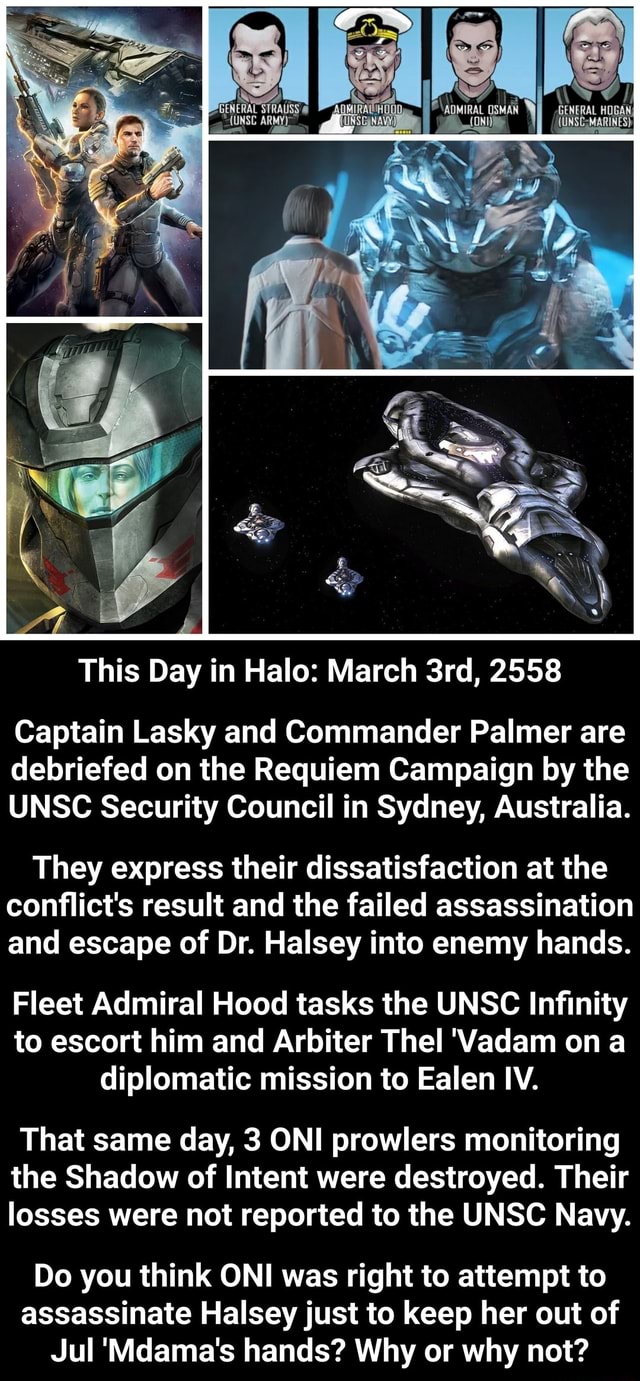 P 0 \ADMIRAL OSMAN Y GENERAL HOGAN This Day in Halo: March 3rd, 2558 ...