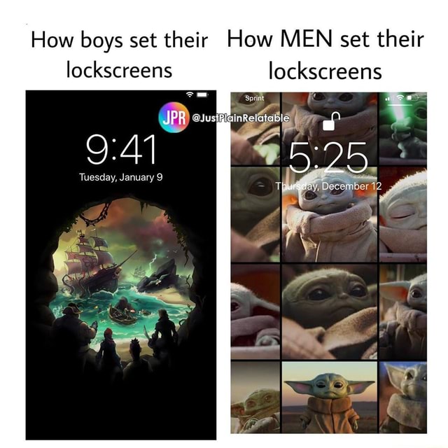 How boys set their How MEN set their lockscreens lockscreens - iFunny