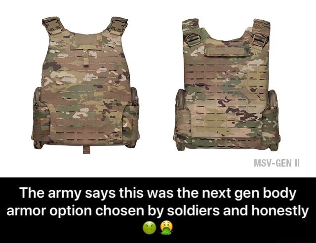 The army says this was the next gen body armor option chosen by ...