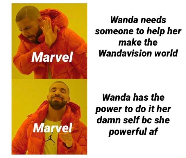 Wanda needs someone to help her make the Marvel Wandavision world Wanda ...