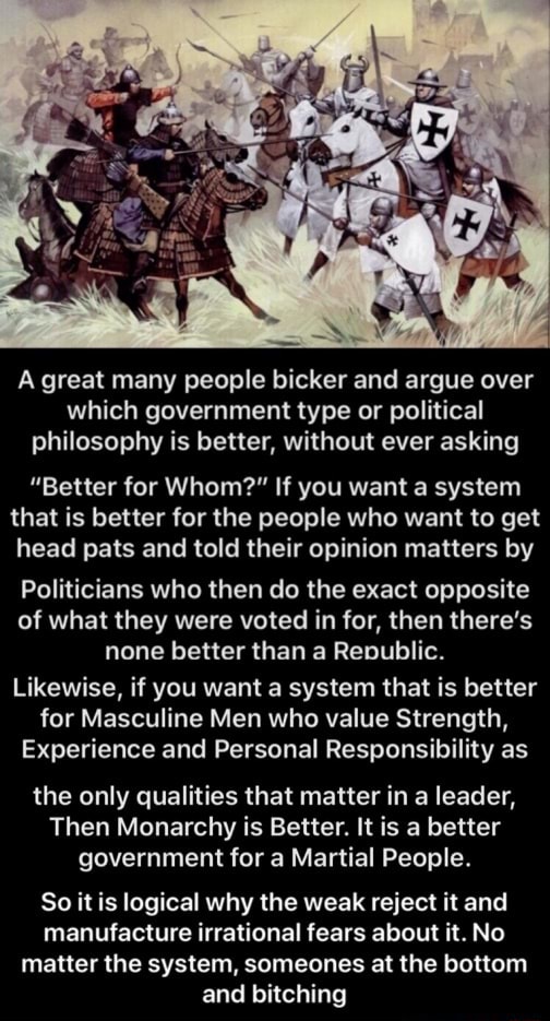 A great many people bicker and argue over which government type or ...