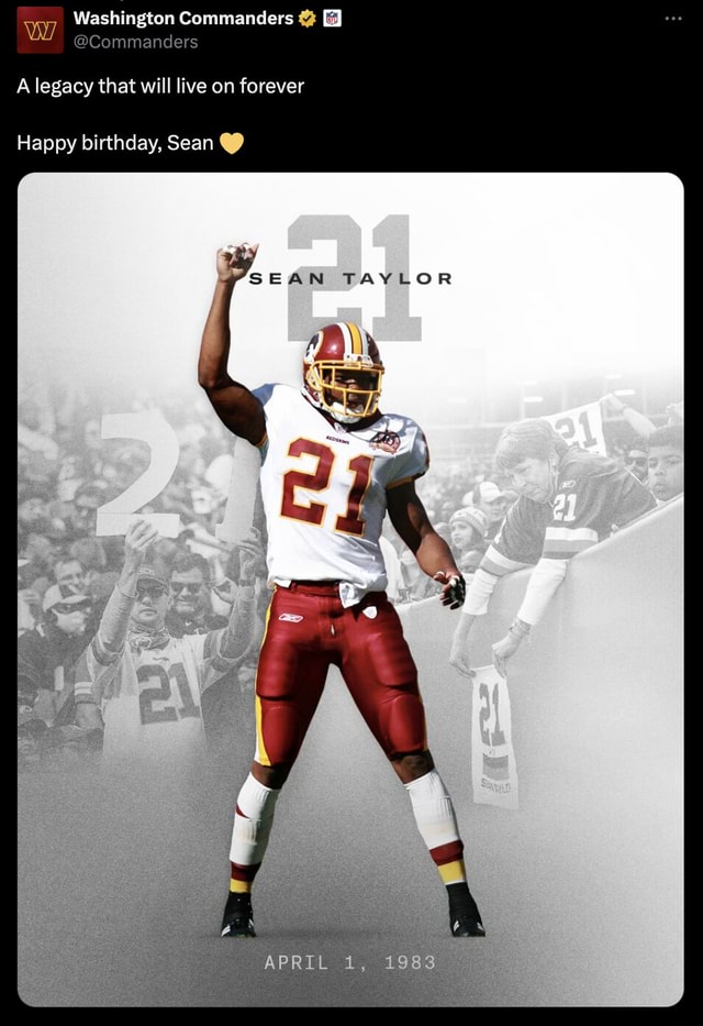 Washington Commanders @Commanders A legacy that will live on forever ...