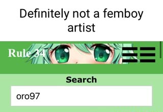 Definitely not a femboy artist Search oro97 - iFunny