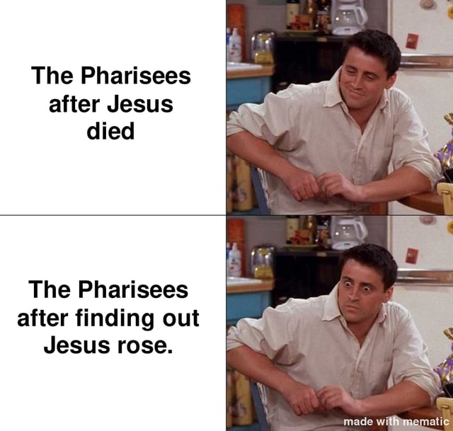 The Pharisees after Jesus died The Pharisees after finding out Jesus ...