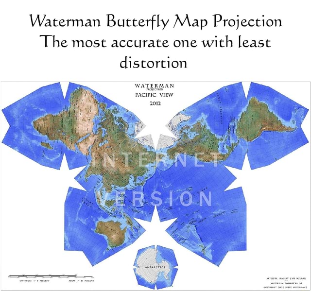 Waterman Butterfly Map Projection 'The most accurate one with least ...