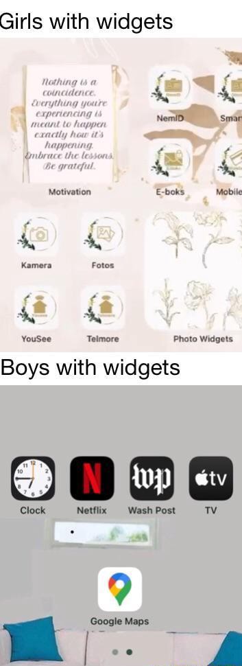 Girls with widgets Motivation E-boks Mobile Kamera Fotos ER YouSee ...