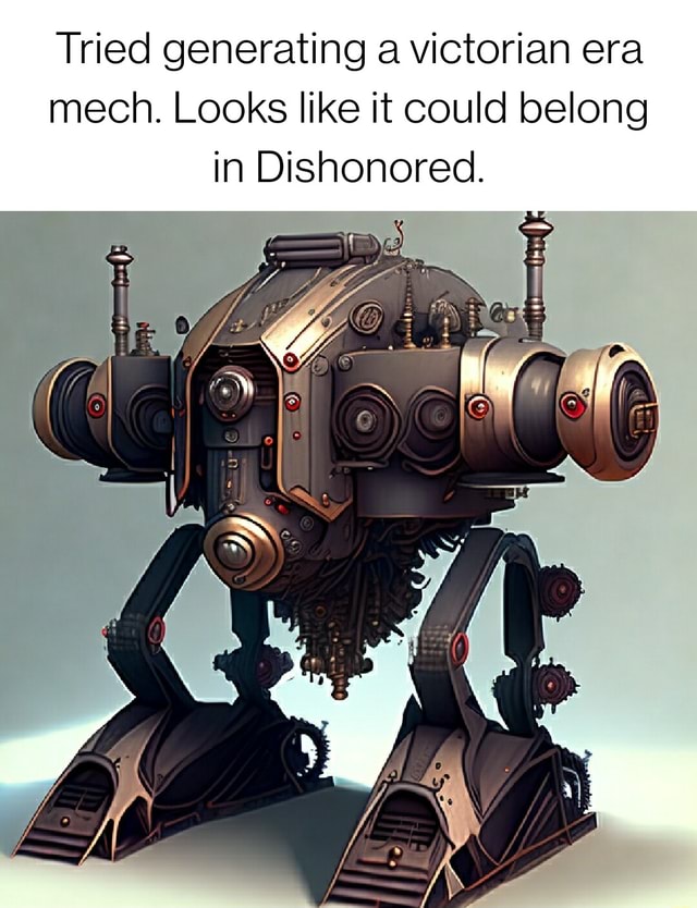 Tried generating a victorian era mech. Looks like it could belong in ...
