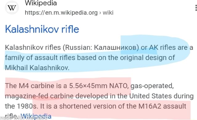 Wikipedia wiki Kalashnikov rifle Kalashnikov rifles (Russian: KanawHu ...