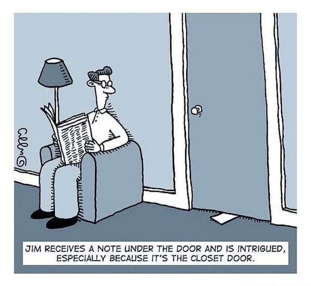 JIM RECEIVES A NOTE UNDER THE DOOR AND IS INTRIGUED, ESPECIALLY BECAUSE ...