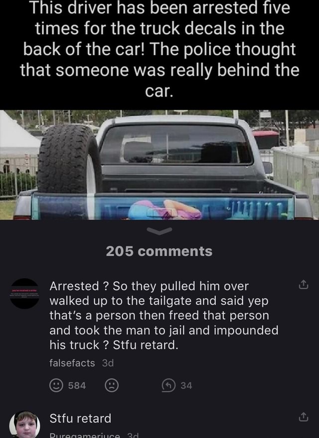 This driver has been arrested five times for the truck decals in the ...