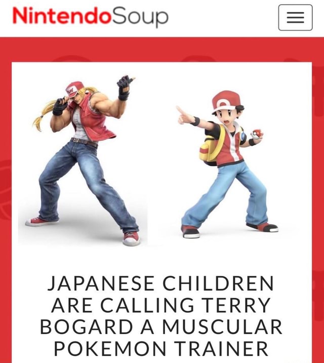 NintendoSoup [ª JAPANESE CHILDREN ARE CALLING TERRY BOGARD A MUSCULAR ...