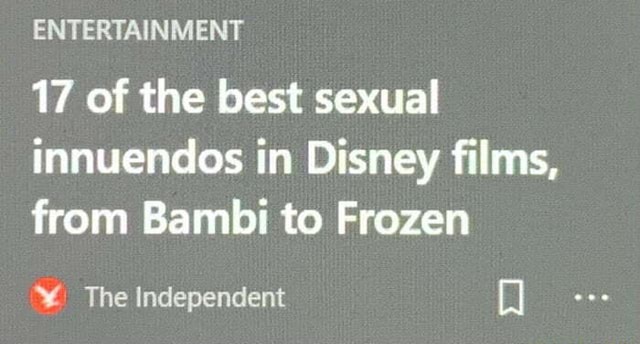 ENTERTAINMENT 17 of the best sexual innuendos in Disney films, from ...