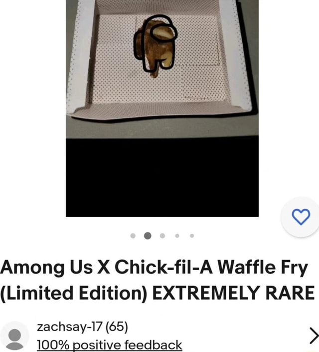 Among Us X Chick-fil-A Waffle Fry (Limited Edition) EXTREMELY RARE ...