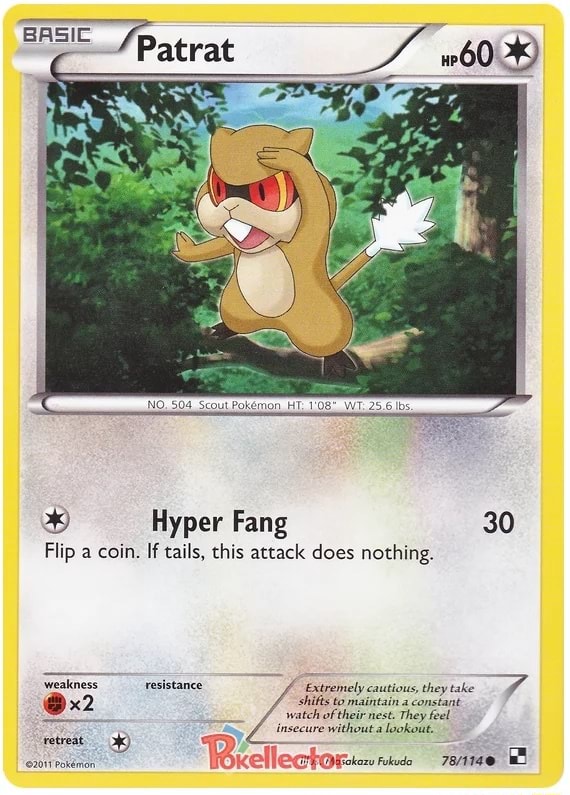 Hyper Fang 30 Flip a coin. If tails, this attack does nothing ...