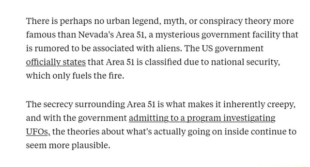 There is perhaps no urban legend, myth, or conspiracy theory more ...