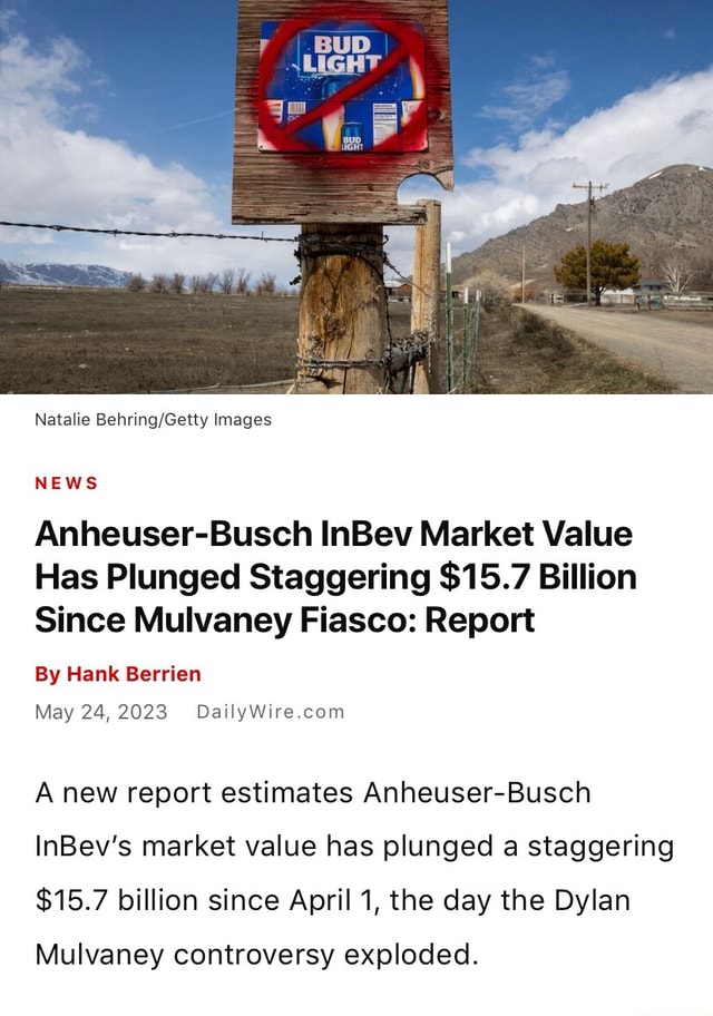 Natalie Behrine //Getty Images NEWS Anheuser-Busch InBev Market Value Has Plunged Staggering $15 ...