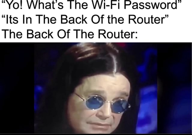 "Its In The Back Of the Router" The Back Of The Router: - America’s ...