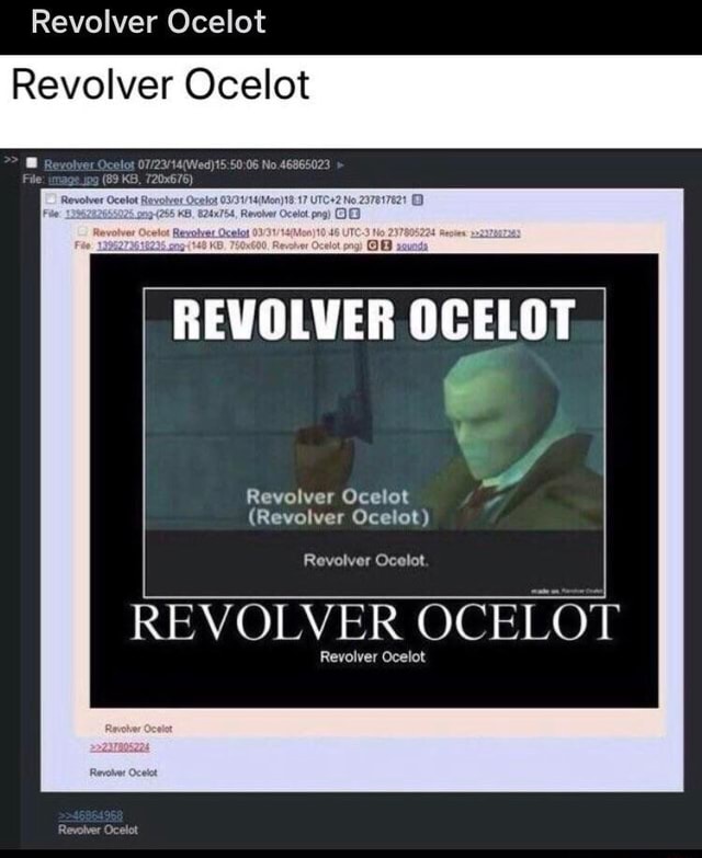 Revolver Ocelot Revolver Ocelot OB REVOLVER OCELOT Revolver Ocelot ...