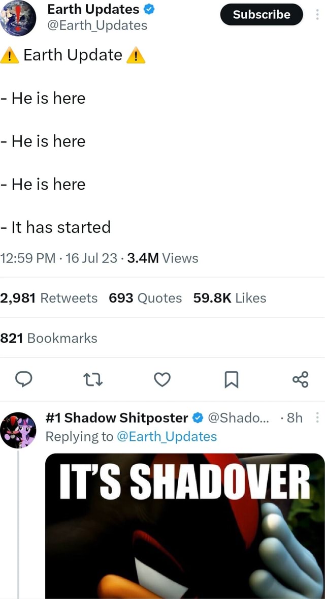 Earth Updates Subscerib @Earth Updates Earth Update - He is here - He ...