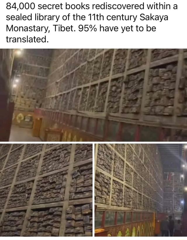 84,000 secret books rediscovered within a sealed library of the 11th ...