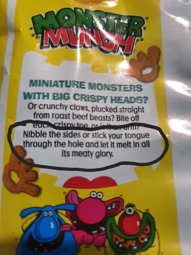 MINIATURE MONSTERS WITH BIG CRispy HEADS? Or crunchy claws, plucked ...