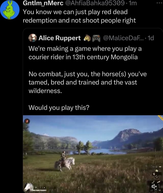 Gntlm_nMere @AhfiaBahka95309: im You know we can just play red dead ...