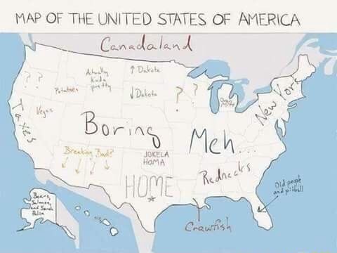 MAP OF THE UNITED STATES OF MERKA - iFunny