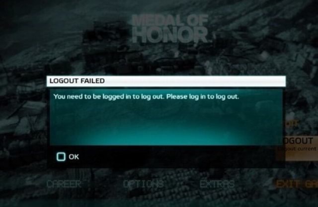 LOGOUT FAILED You need to be logged in to log out. Please log in to log ...