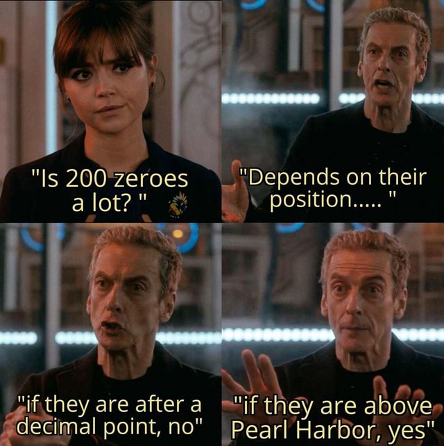 Lol a funnie - "Is 200'Zeroes "Depends on their lot? position... La gif ...